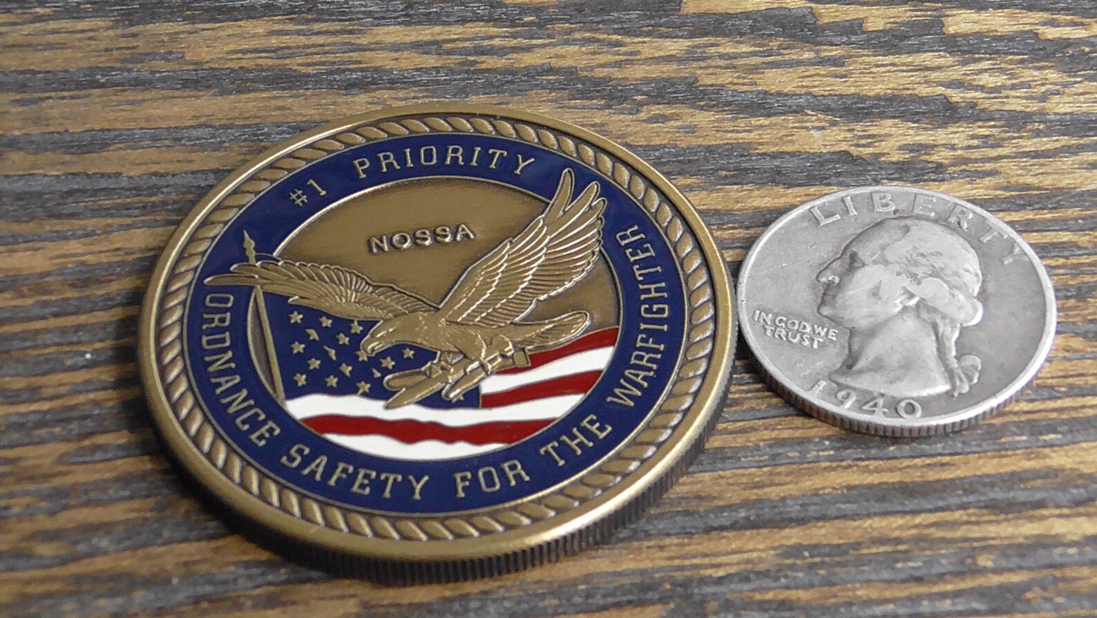 USN Ordnance Safety & Security Activity NOSSA Challenge Coin #121W - Etsy