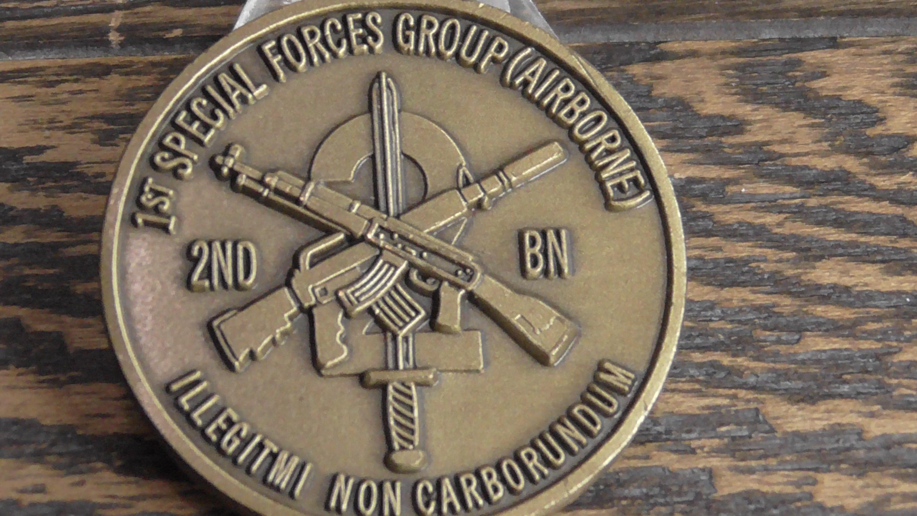 US Army 1st SFG 1st Special Forces Group Airborne 2nd Battalion Marked ...