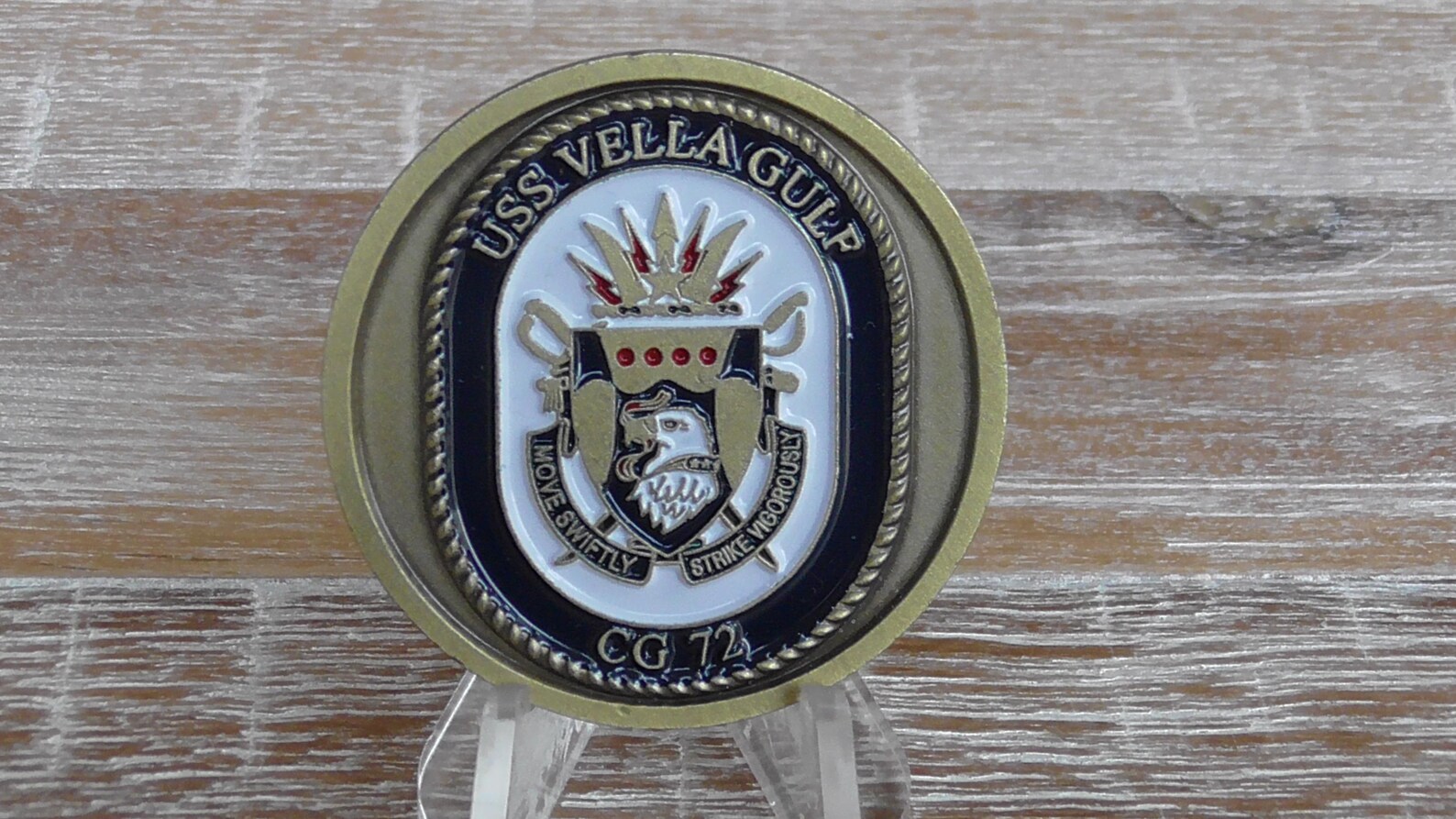 USN USS Vella Gulf CG 72 Challenge Coin #222Y - Etsy