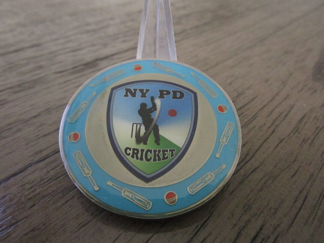 NYPD New York Police Department Cricket Team Challenge Coin #298C - Etsy