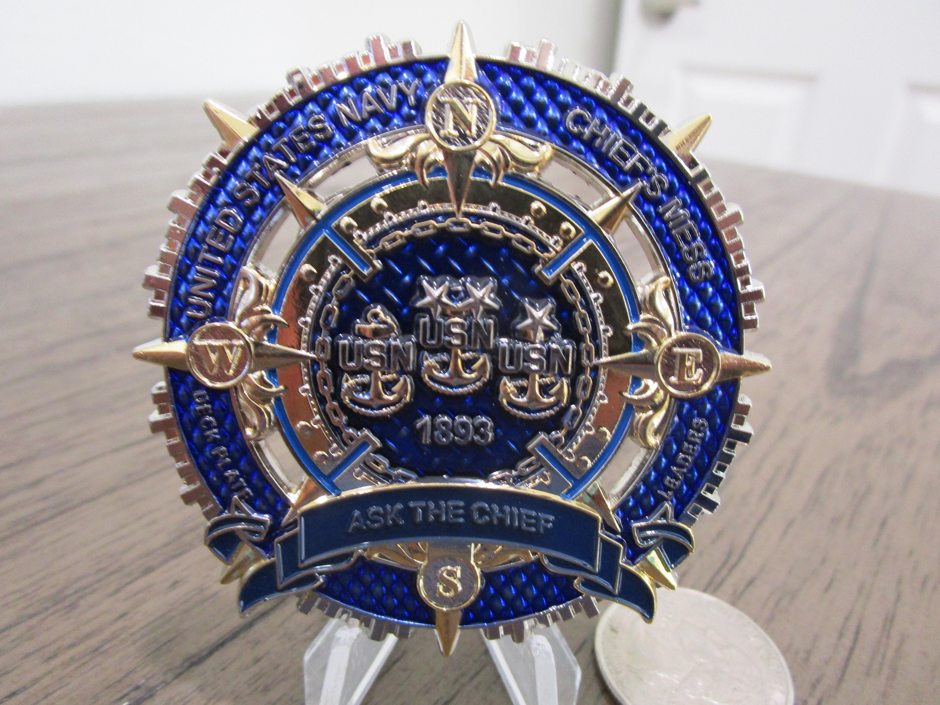 Set of 2 Navy Chiefs Mess Goat Locker Ask the Chief CPO USN | Etsy