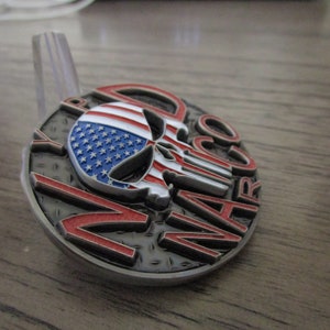 NYPD Red NARCO Striking Snake Challenge Coin 129T - Etsy