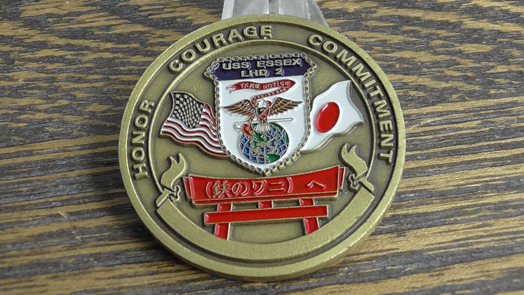 United States Navy USS Essex LHD 2 CPO Challenge Coin #417S - Etsy