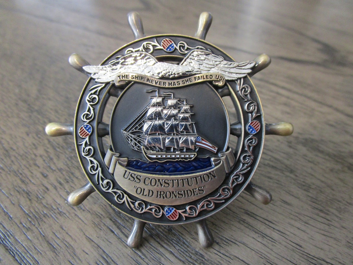 USN USS Constitution Ship 's Wheel Navy Chief Navy Pride CPO Challenge ...