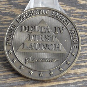 Boeing Delta IV First Launch Vehicle Eutelsat W5 Challenge Coin #489S ...