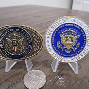 Lot of 2 Challenge Coins POTUS Joe Biden & Vice President Kamala Harris ...