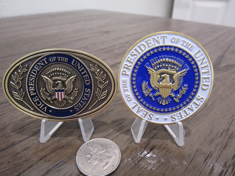 Lot of 2 Challenge Coins POTUS Joe Biden & Vice President Kamala Harris ...