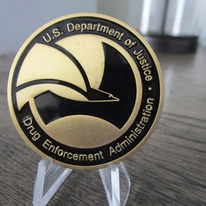 DEA Drug Enforcement Administration Training Academy Challenge Coin ...