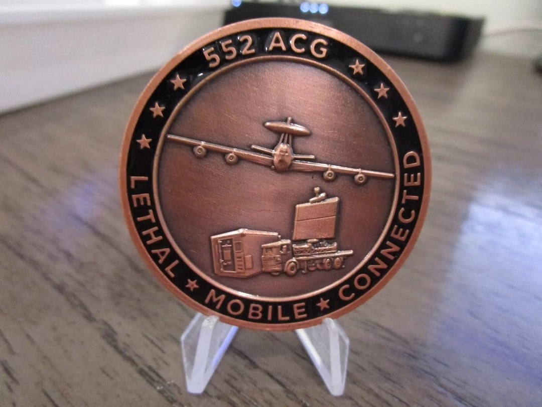 USAF ACC 552nd Air Control Group Commanders Challenge Coin #561R - Etsy