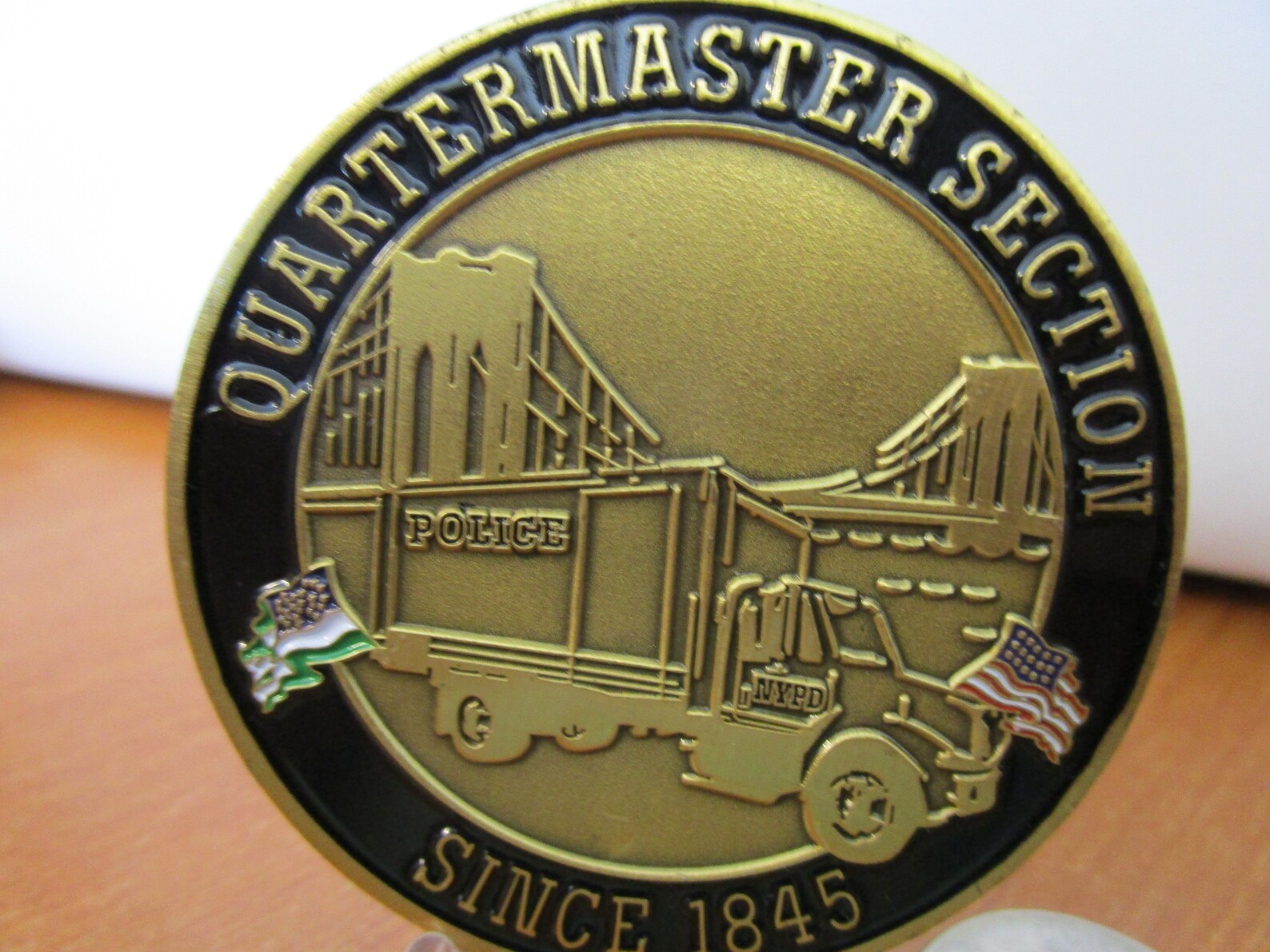NYPD Quartermaster Section Since 1845 Challenge Coin 975B | Etsy