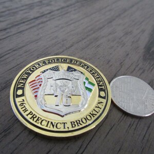 NYPD 76th Precinct Brooklyn Gentlemen of the Shield Challenge Coin ...
