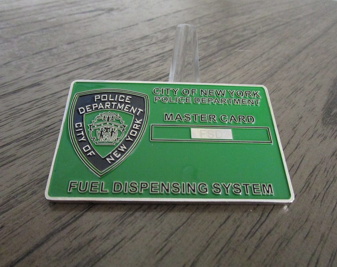NYPD Fuel Dispensing System Card Challenge Coin #838C - Etsy