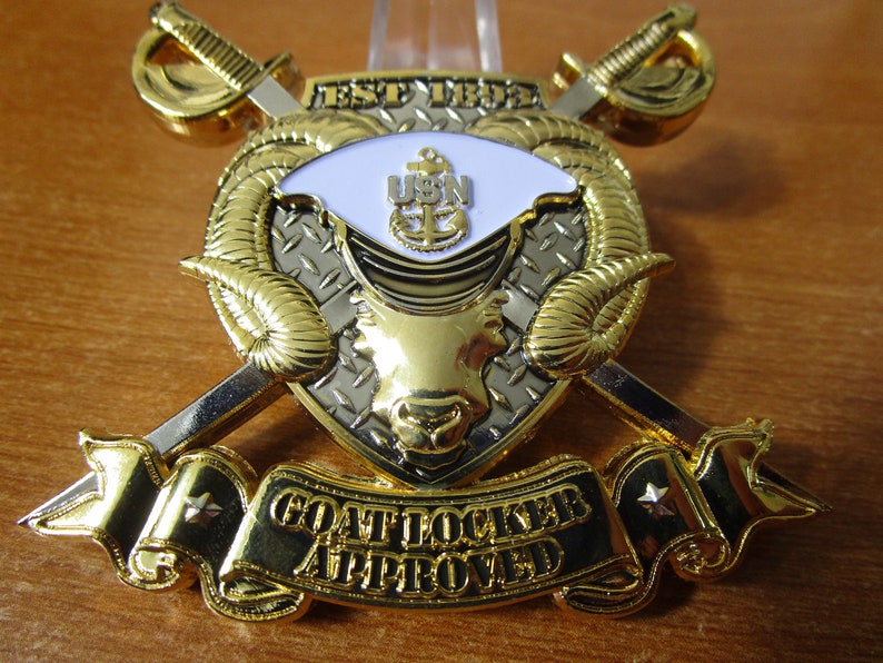 Set of 2 USN CPO Navy Chief Goat Locker Chief Petty Officer | Etsy
