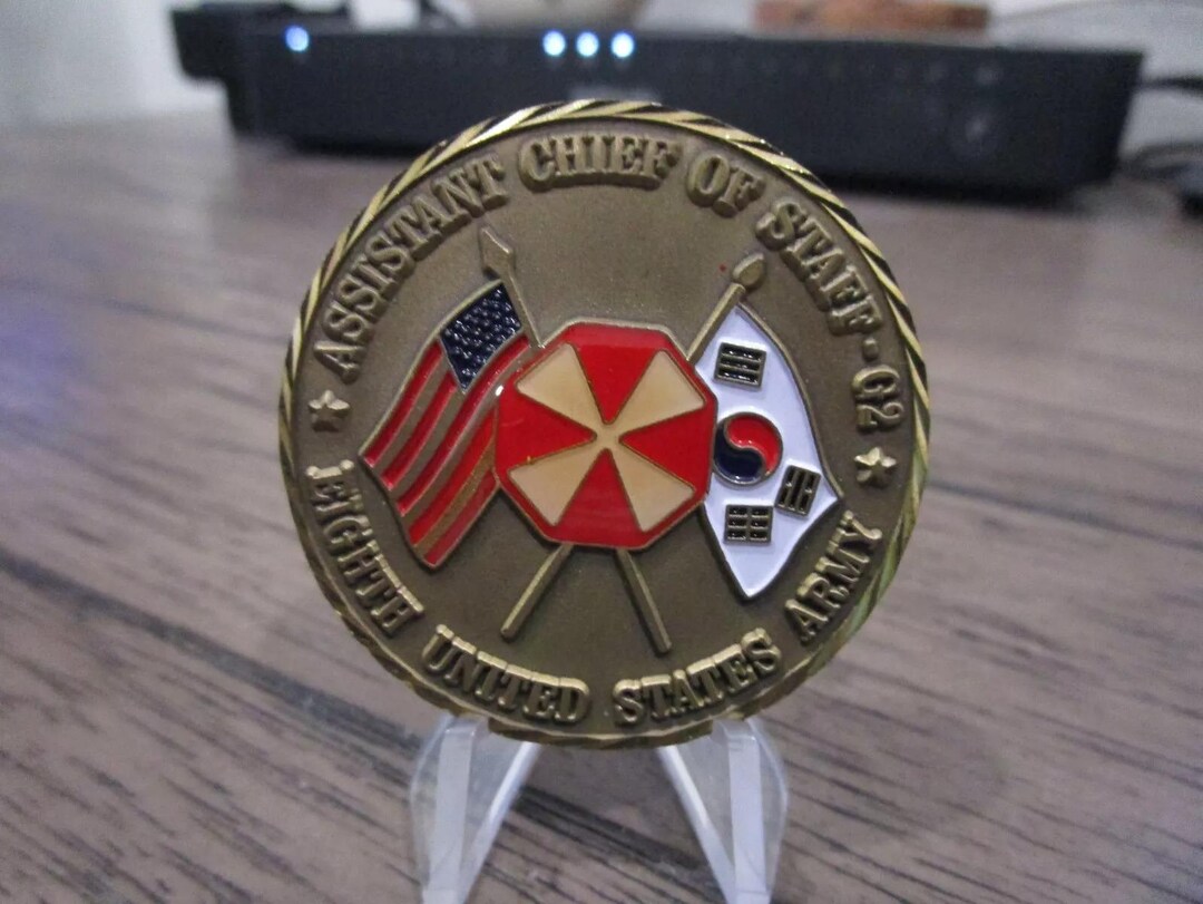 EUSA Eighth US Army ROK Assistant Chief of Staff G2 Challenge Coin ...