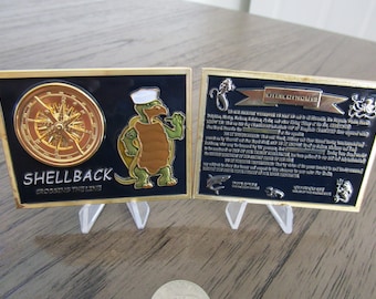 Trusty Shellback Challenge Coin Ancient Order of the Deep - Etsy