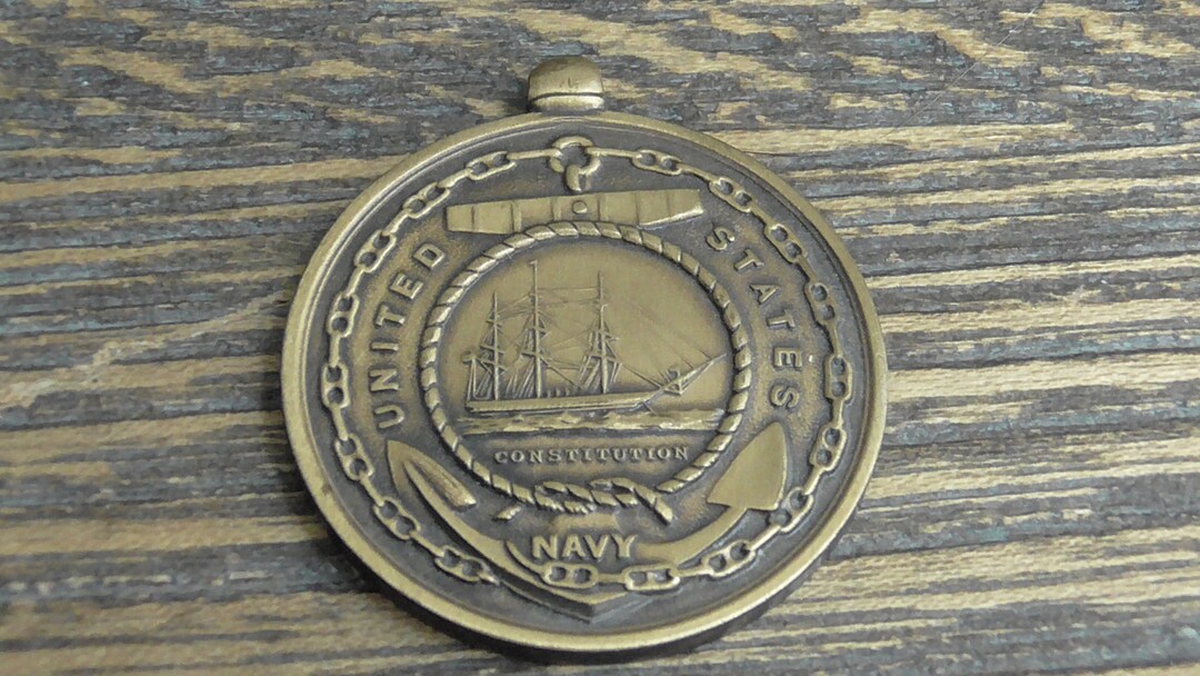 Vintage USN USS Constitution Challenge Coin #165T - Etsy