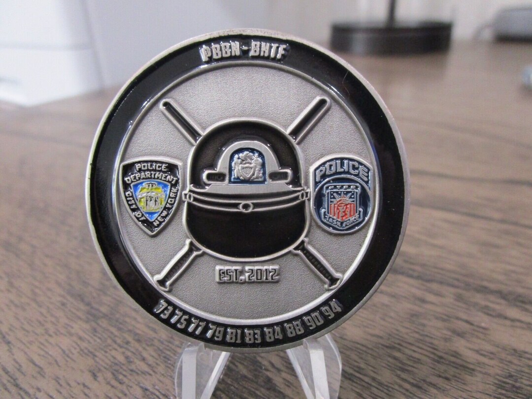 NYPD Patrol Borough Brooklyn North Scooter Task Force Challenge Coin ...