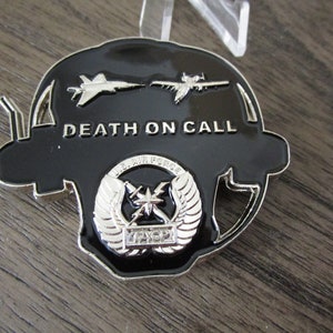 USAF TACP Tactical Air Control Party Black Beret Skull Challenge Coin ...