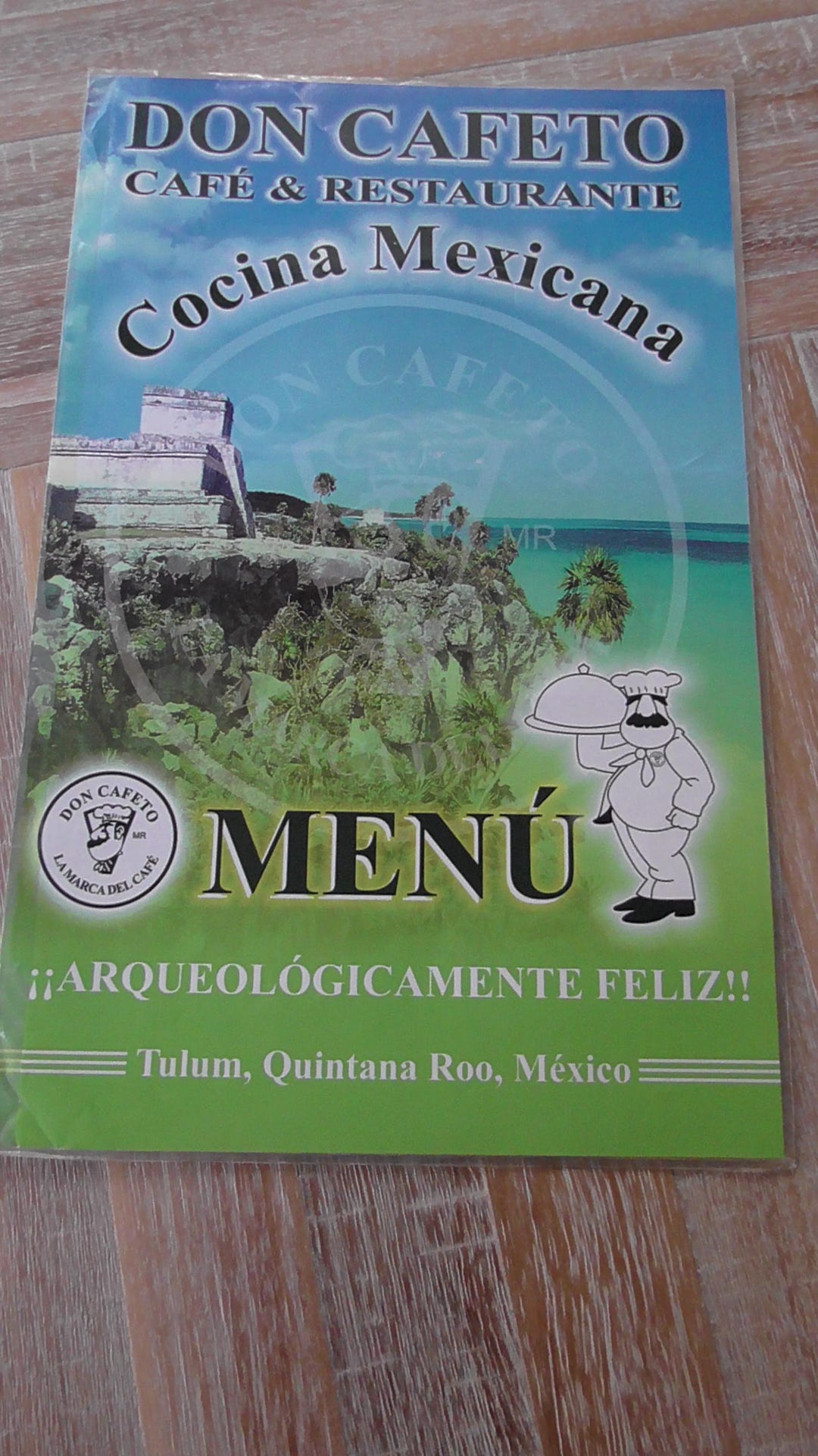 Vintage Laminated Don Cafeto Restaurant Tulum Mexico Menu - Etsy