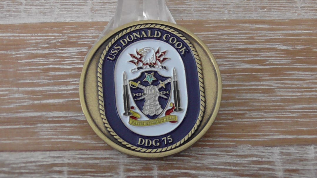 USN USS Donald Cook DDG 75 Challenge Coin #C293 - Etsy