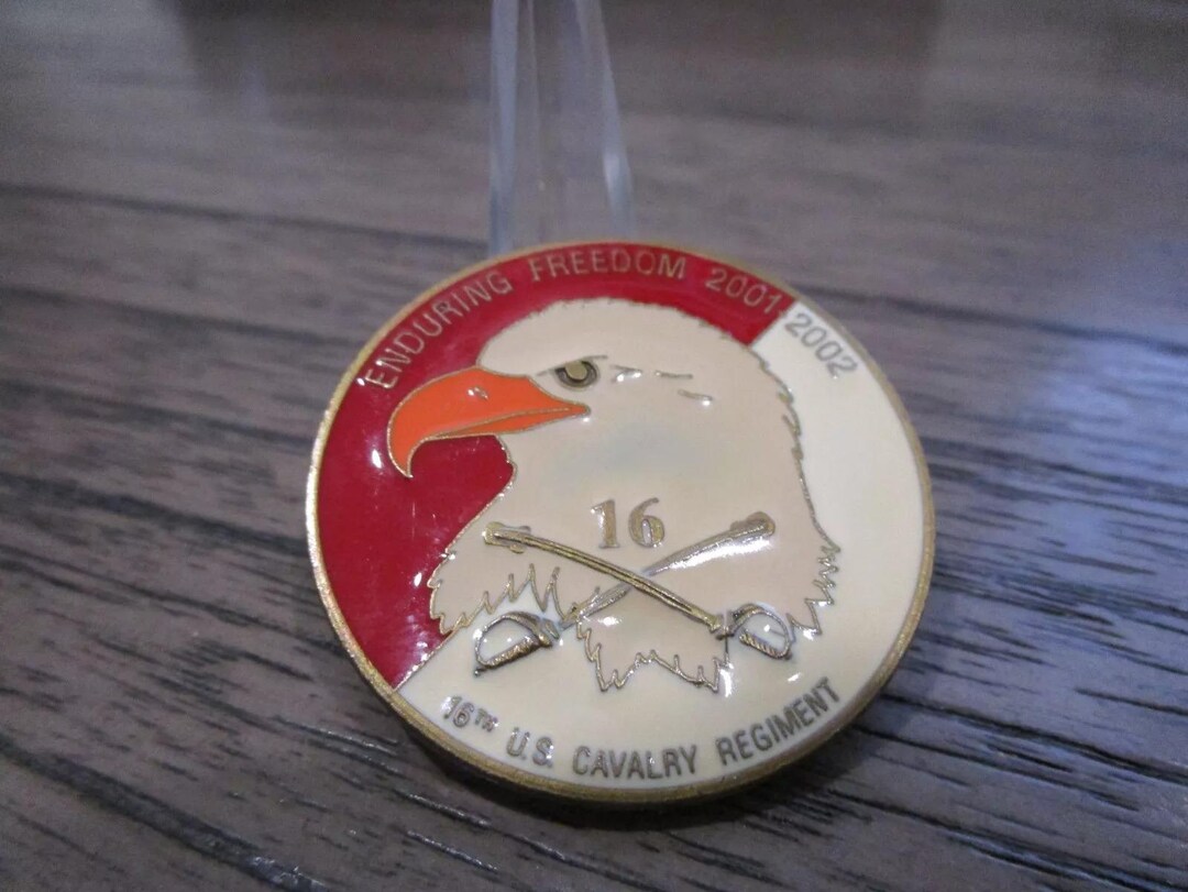 US Army 16th Cavalry Regiment OEF Regimental Commander Challenge Coin ...