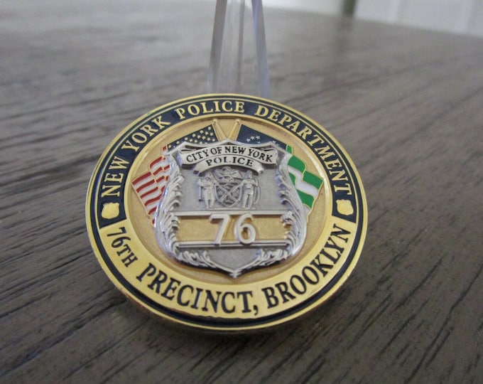 NYPD 76th Precinct Brooklyn Commanding Officer Challenge Coin #786C - Etsy
