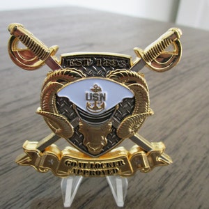USN Navy Chief Goat CPO Challenge Coin - Etsy