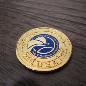 DEA Drug Enforcement Administration Washington Division Challenge Coin ...