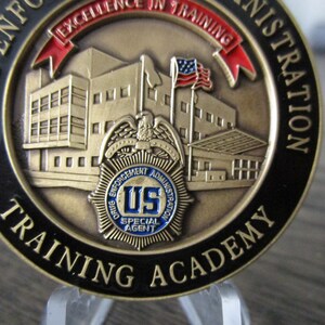 DEA Drug Enforcement Administration Training Academy Challenge Coin ...