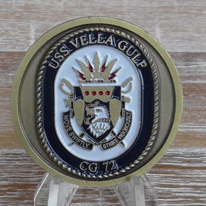 USN USS Vella Gulf CG 72 Challenge Coin #222Y - Etsy