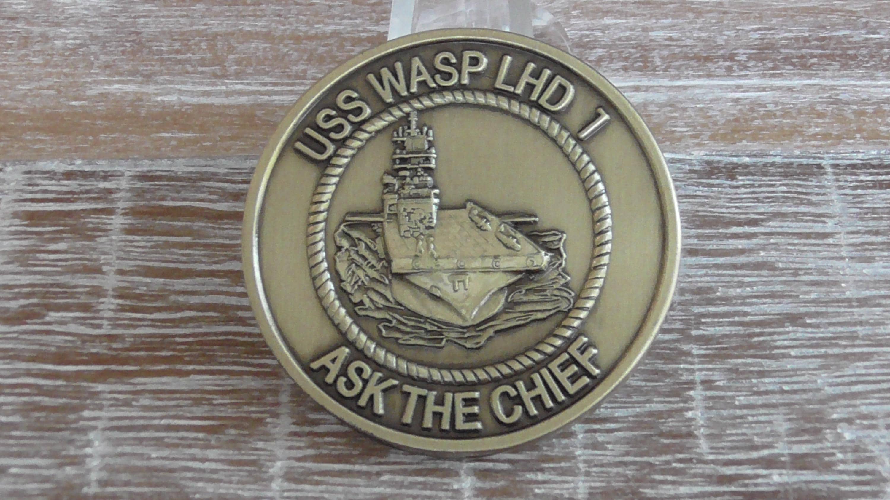 USN USS Wasp LHD 1 Chief Petty Officer Challenge Coin #164Y - Etsy