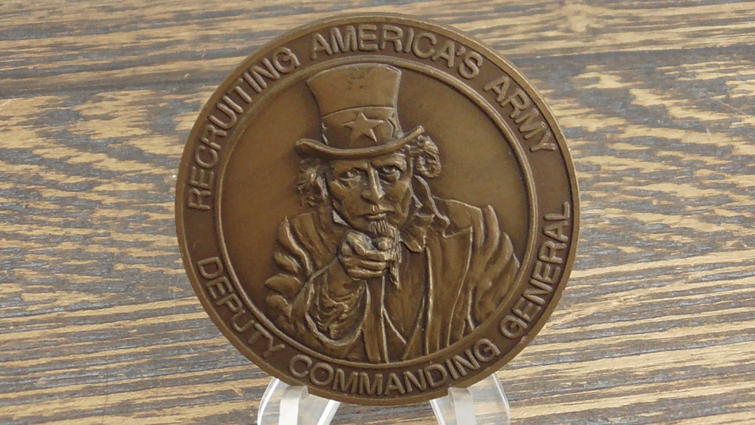 US Army Recruiting Deputy Commanding General Challenge Coin 29S - Etsy