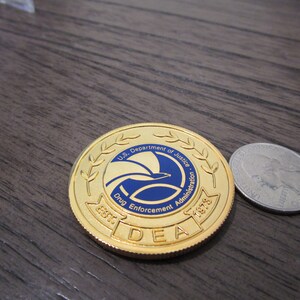 DEA Drug Enforcement Administration Washington Division Challenge Coin ...