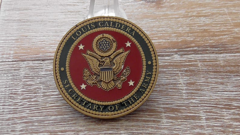 17th Secretary of the Army Louis Caldera Challenge Coin #F124 - Etsy UK