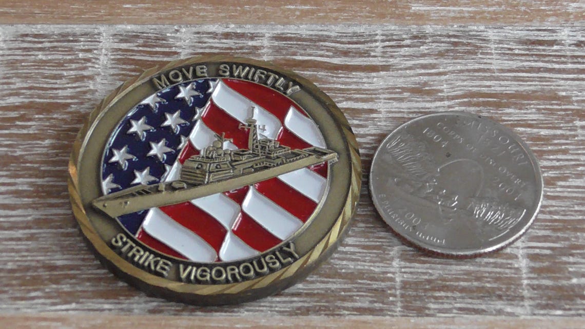 USN USS Vella Gulf CG 72 Challenge Coin #222Y - Etsy