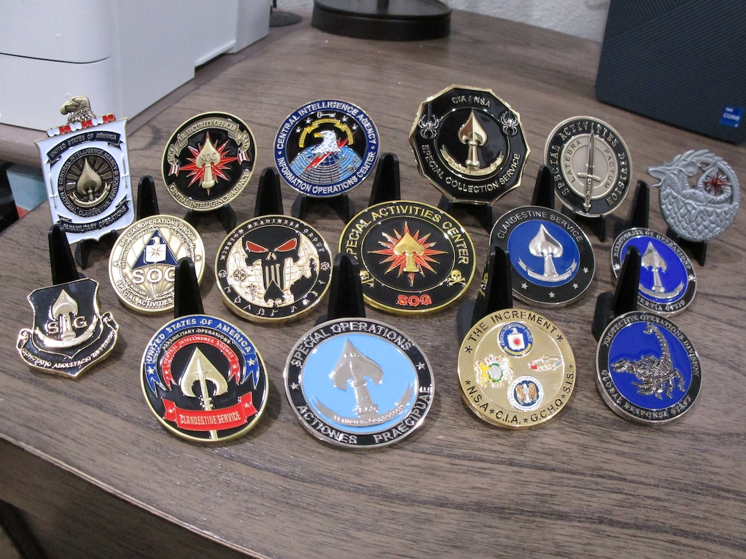 Lot of 16 CIA Challenge Coins SAD Sog Noc Directorate of Operations ...