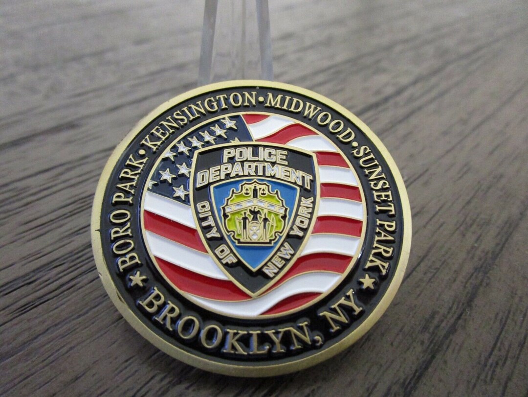 NYPD 66th Precinct Brooklyn Sunset Park Boro Park Challenge Coin 863E ...