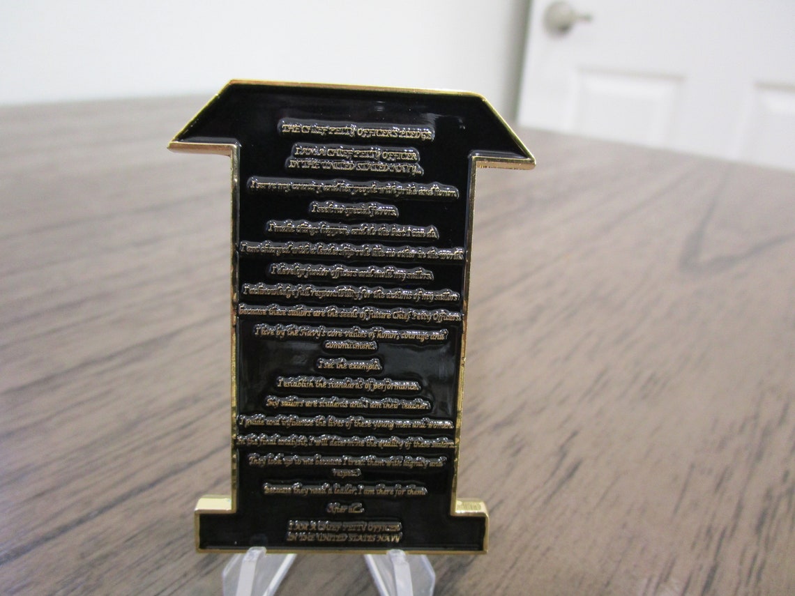 USN Master Training Specialist CPO Pledge Challenge Coin | Etsy