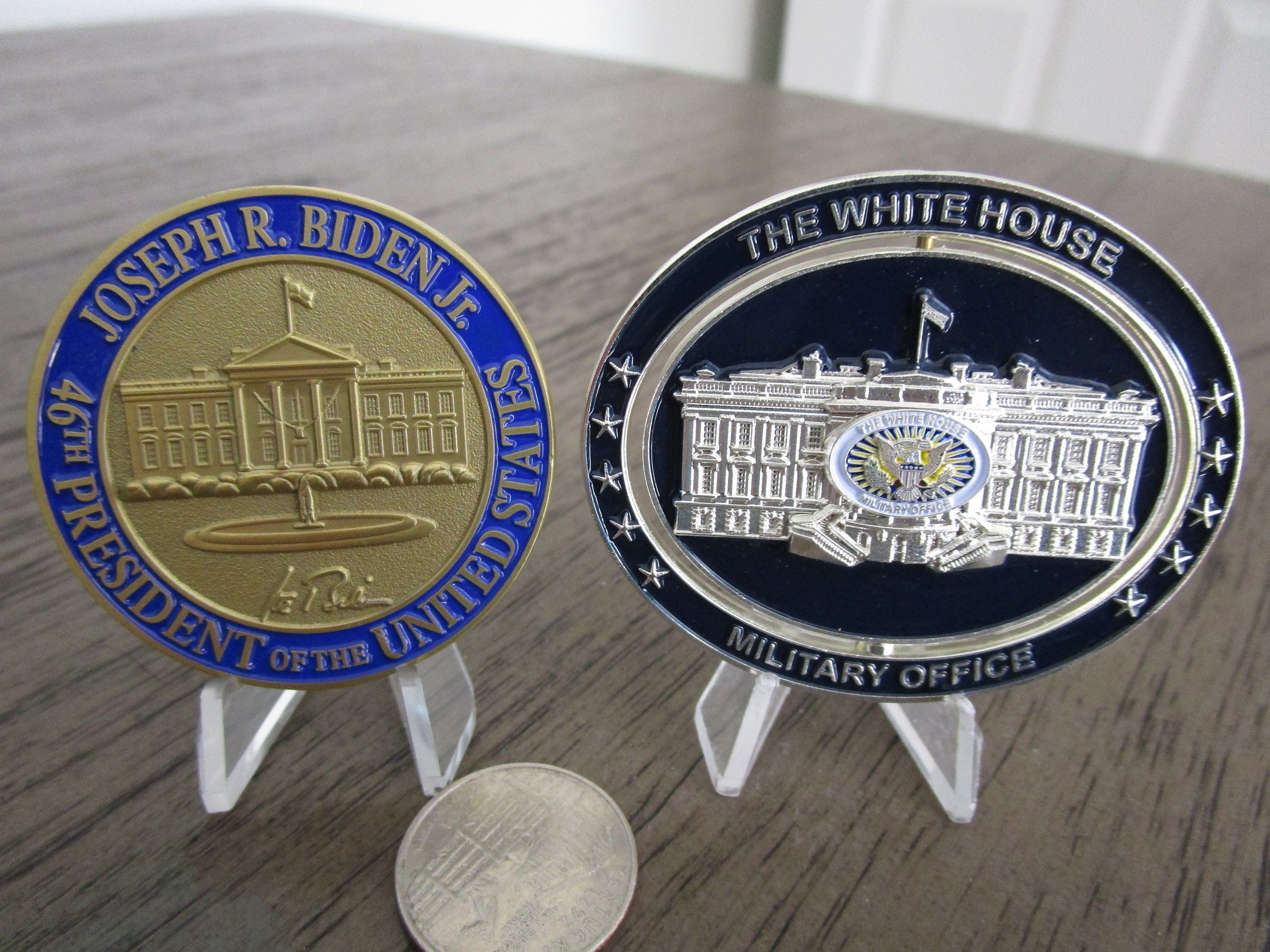 Lot of 2 POTUS Challenge Coins Joe Biden & White House | Etsy