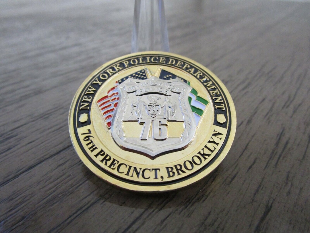 NYPD 76th Precinct Brooklyn Gentlemen of the Shield Challenge Coin ...