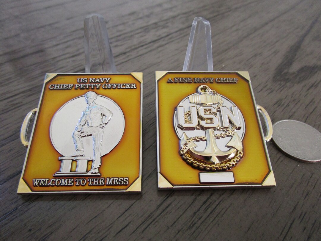 United States Navy Chief 's Charge Book USN 3D CPO Challenge Coin - Etsy