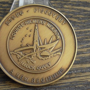 Vintage NASA Space Shuttle STS 26 Discovery A New Beginning Coin #364W ...
