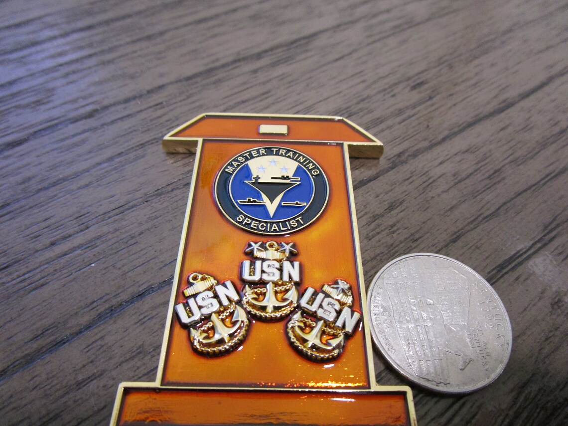 USN Master Training Specialist CPO Pledge Challenge Coin | Etsy