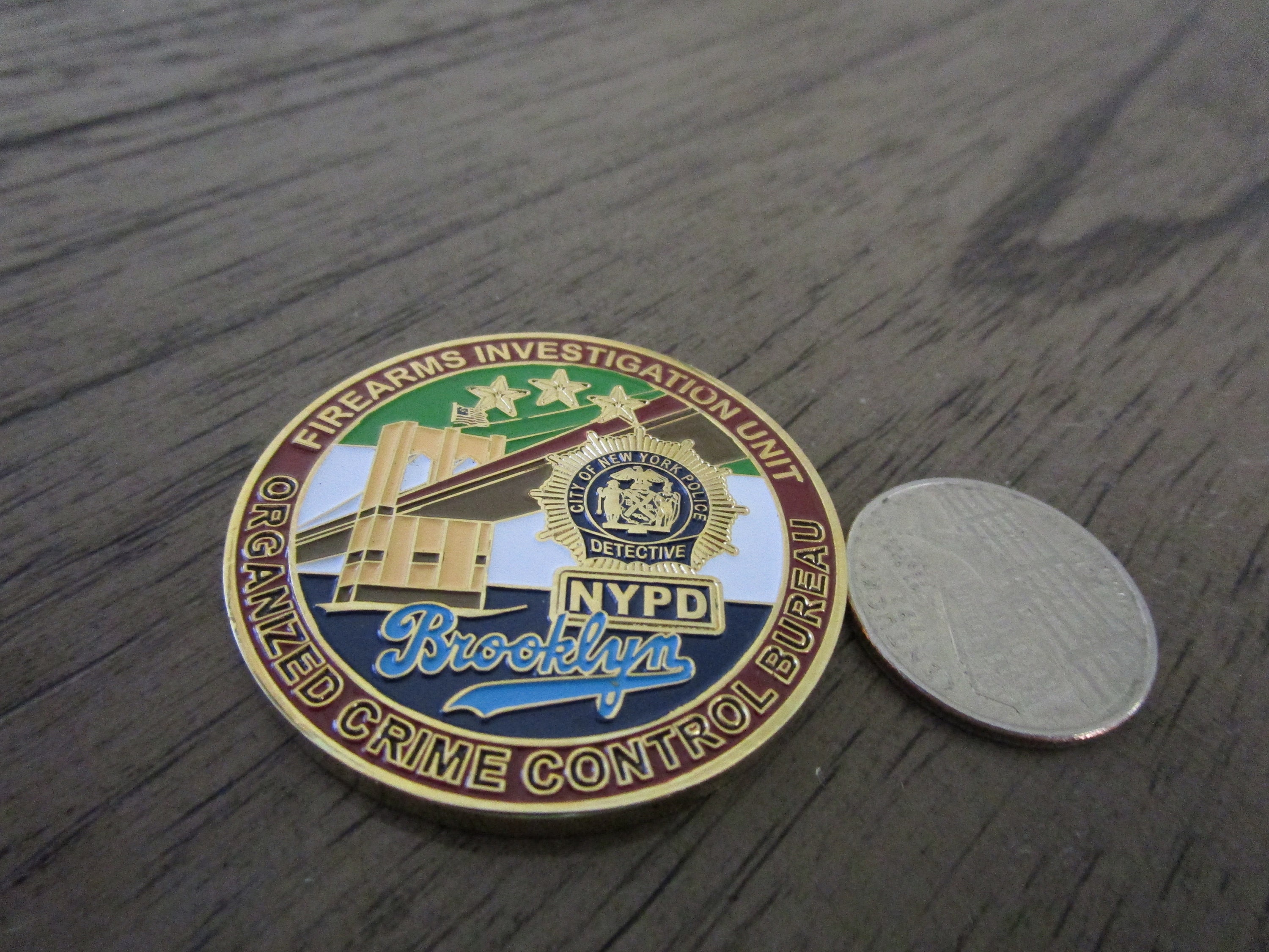 NYPD OCCB Firearms Investigation Unit Brooklyn Challenge Coin - Etsy