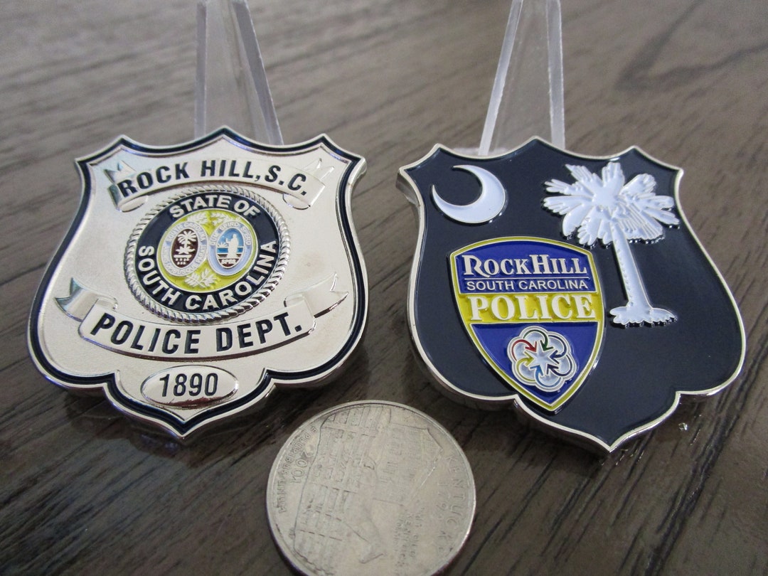 Rock Hill Police Department South Carolina Police Shield Challenge Coin ...