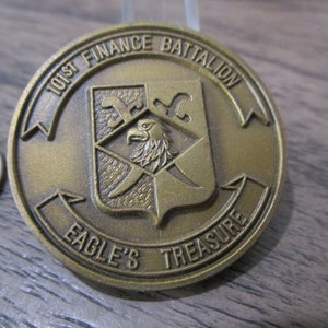 US Army 101st Airborne Finance Battalion Air Assault Challenge Coin ...