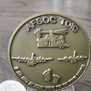 USAF AFSOC TOIC Pj's 58th Special Operations Wing Challenge Coin #864R ...