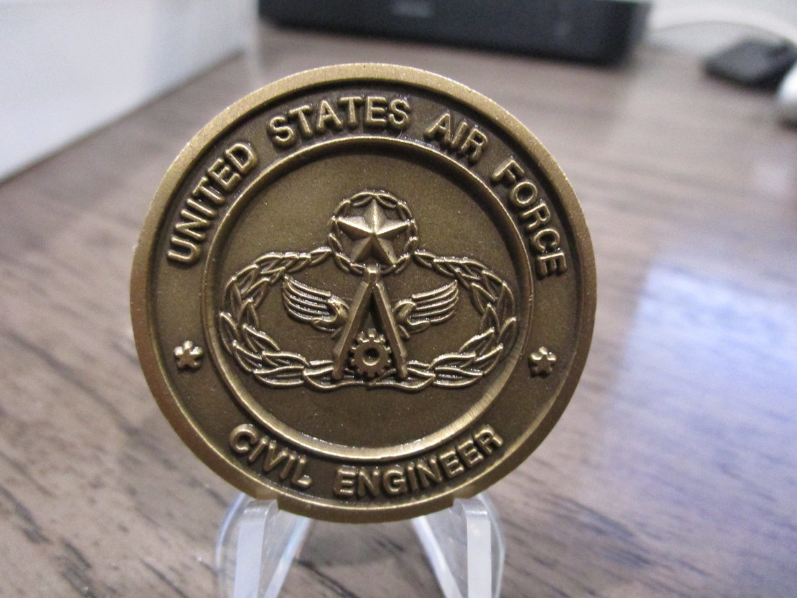 USAF AFSOC Special Operations Command Civil Engineer Challenge Coin ...