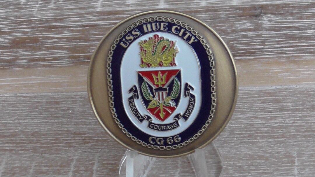 USS Hue City CG 66 Challenge Coin #194Y - Etsy