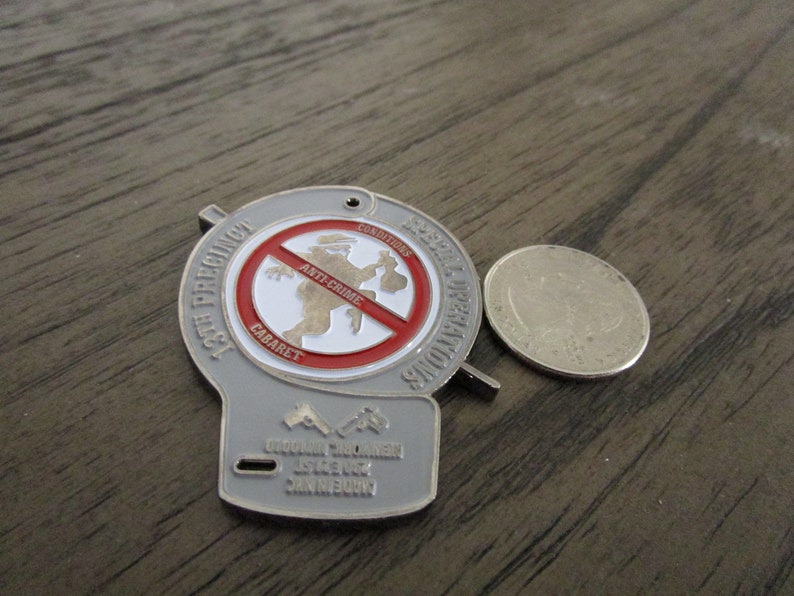 NYPD 13TH Precinct Special Operations Handcuff Challenge Coin | Etsy